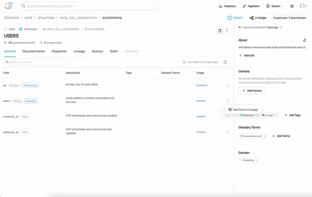 Column-level Lineage Comes to DataHub